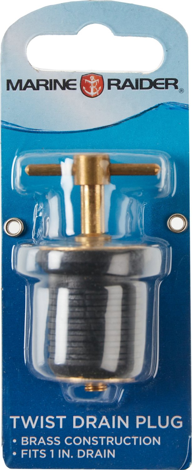 Marine Raider Twist 1 in Brass Drain Plug | Academy