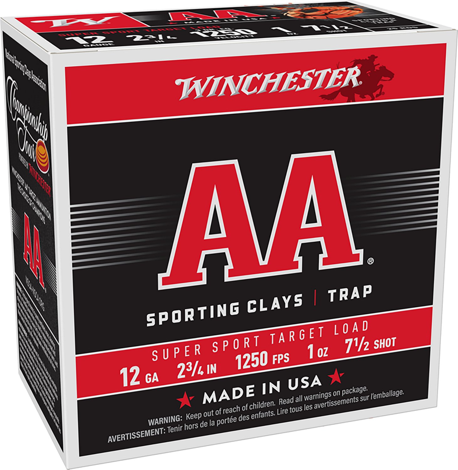 Winchester Super Sport Sporting Clays 12 Gauge Shotshells - 25 Rounds ...