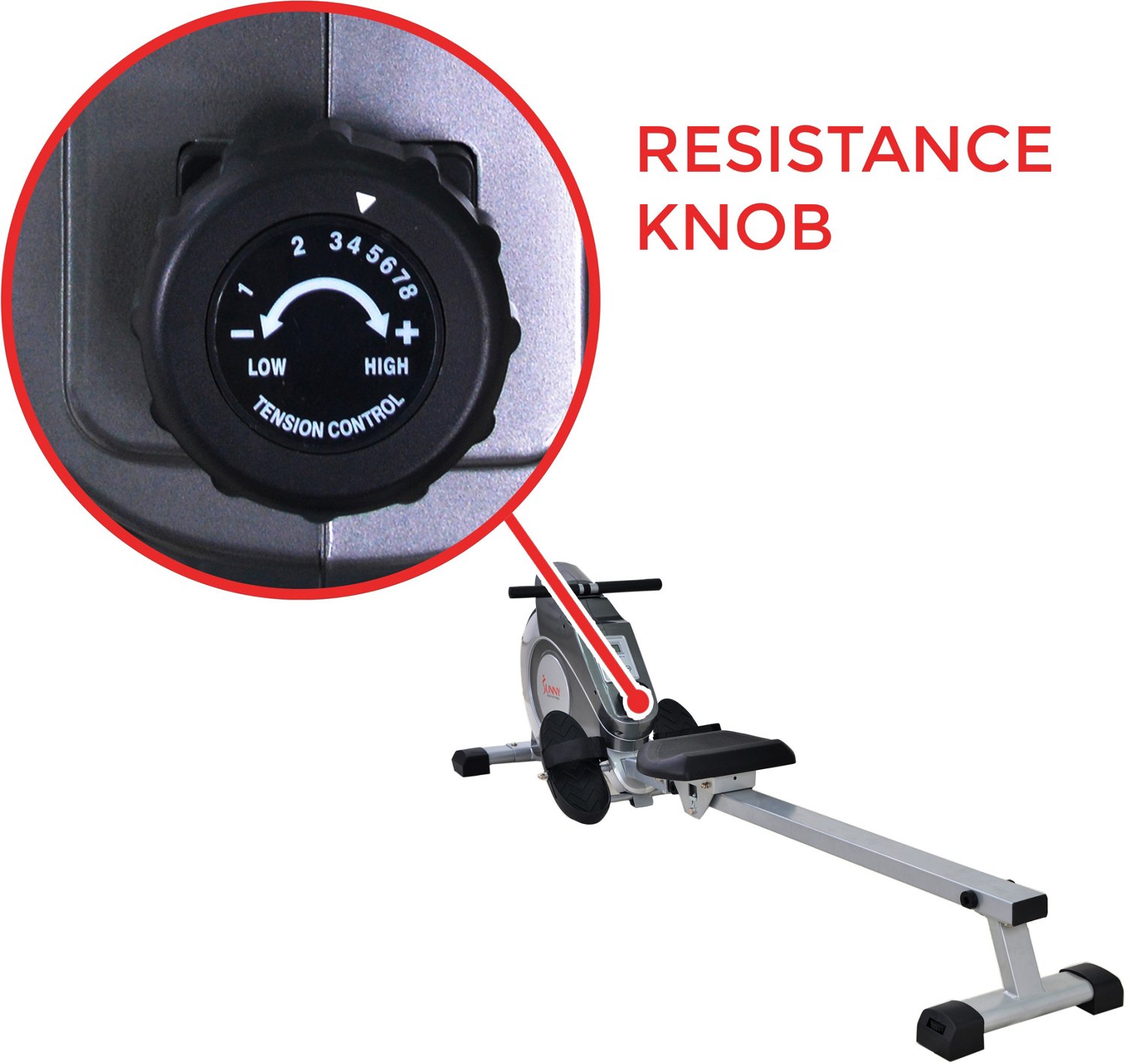 Sunny Health & Fitness Magnetic Rowing Machine | Academy