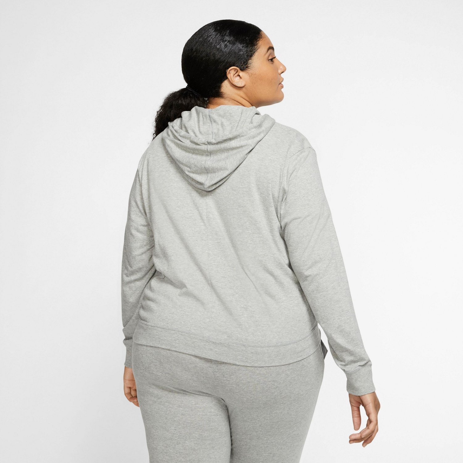 Nike Womens Sportswear Gym Vintage Plus Size Full Zip Hoodie Academy