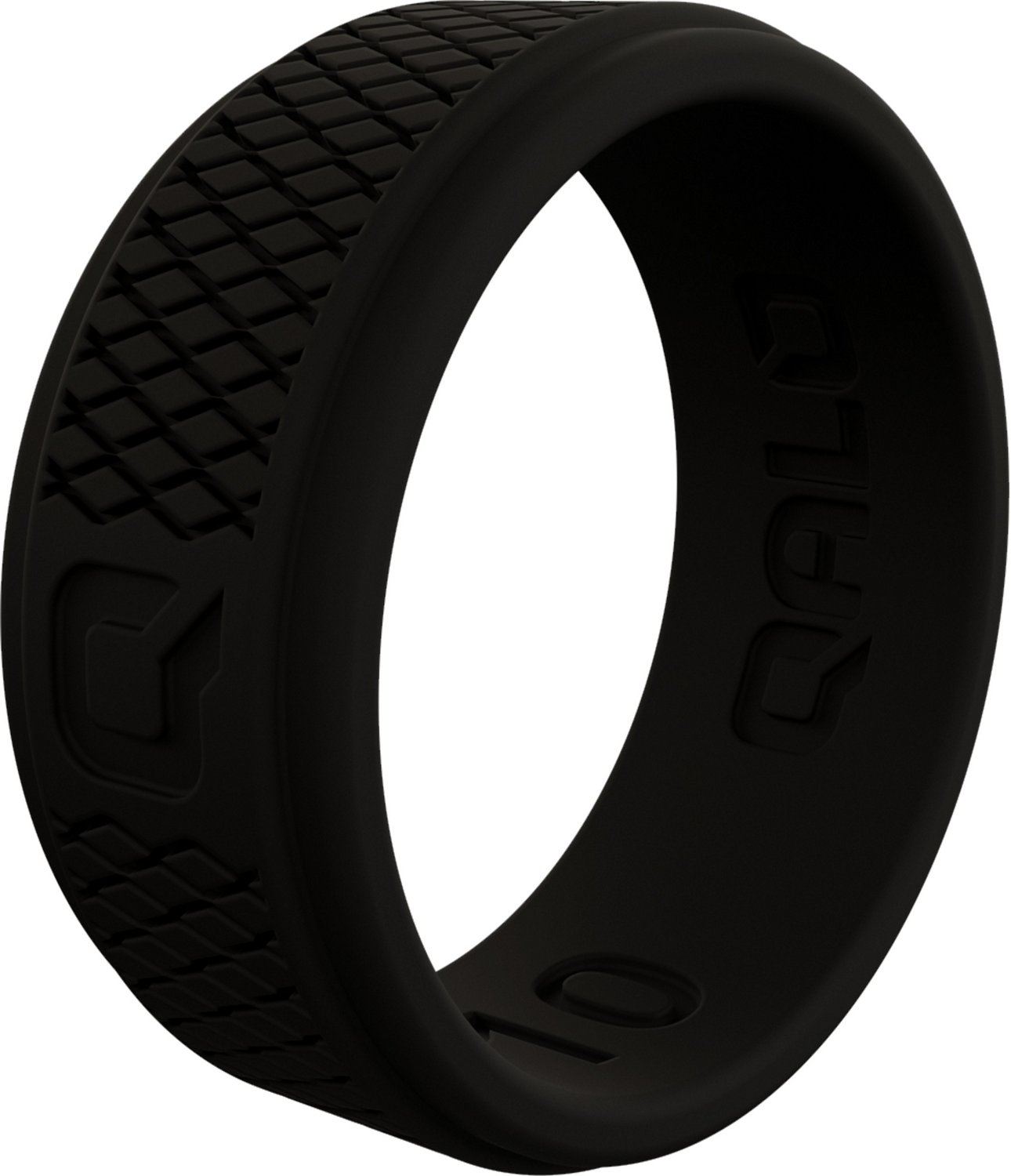 QALO Men's Step Edge Crosshatch Silicone Wedding Ring | Academy