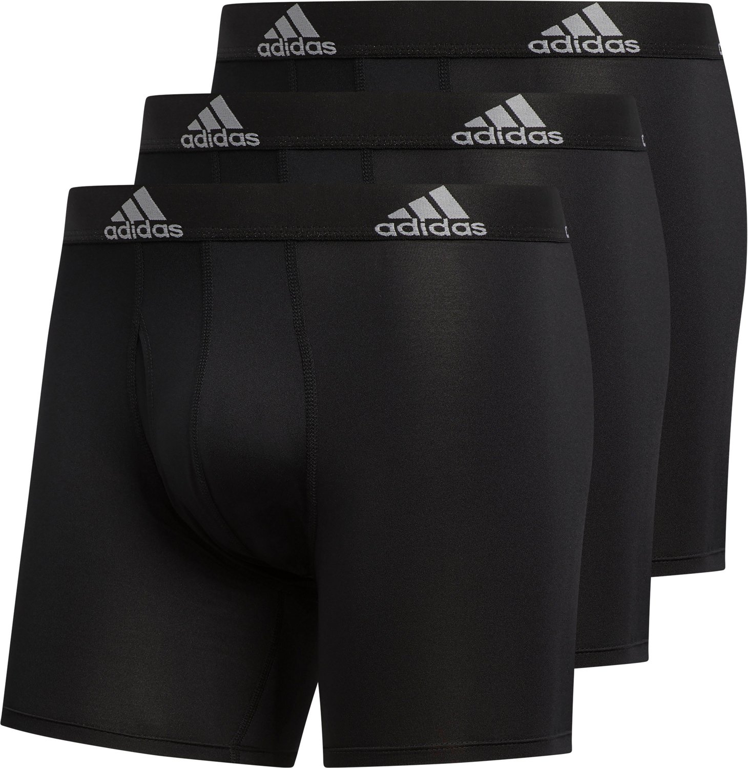 Adidas Mens Performance Boxer Briefs 3 Pack Academy