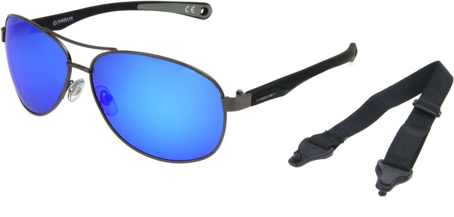 Magellan Outdoors Aep 1902 Polarized Aviator Sunglasses Academy