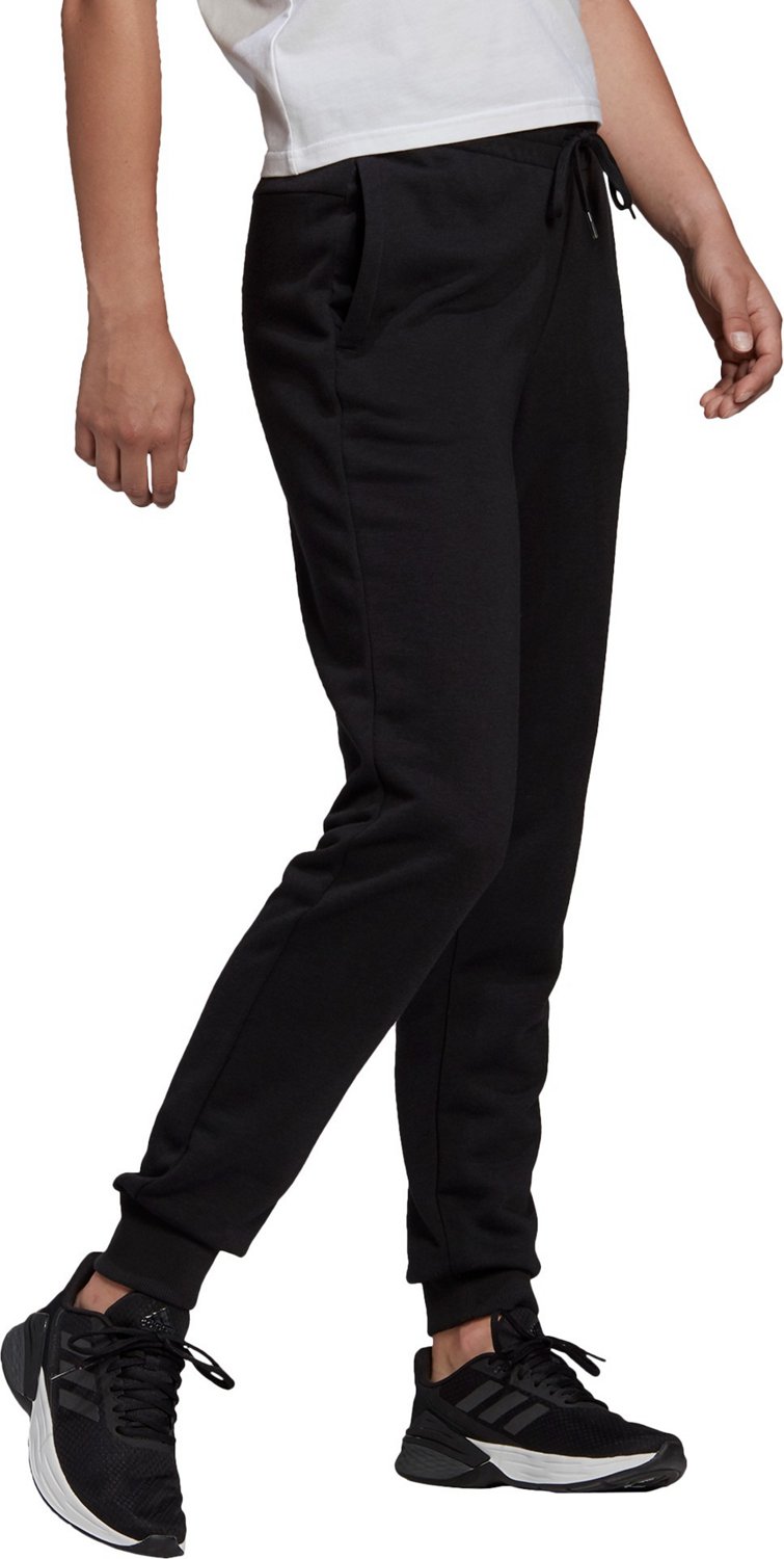 Adidas Womens Linear Essentials Slim Tapered Cuffed Jogger Pants Academy