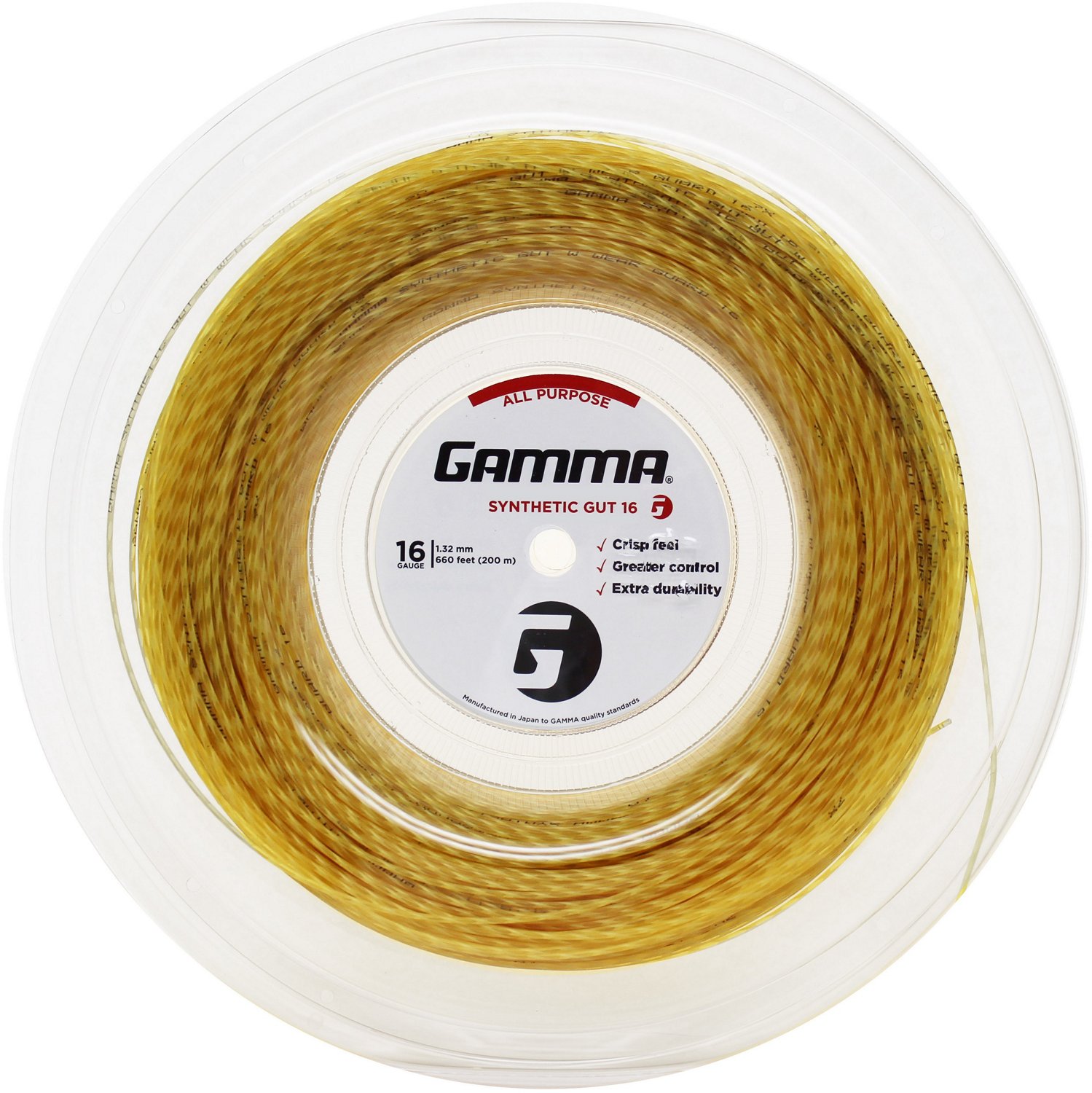 Gamma Synthetic Gut 16 Gauge Tennis String Reel | Academy