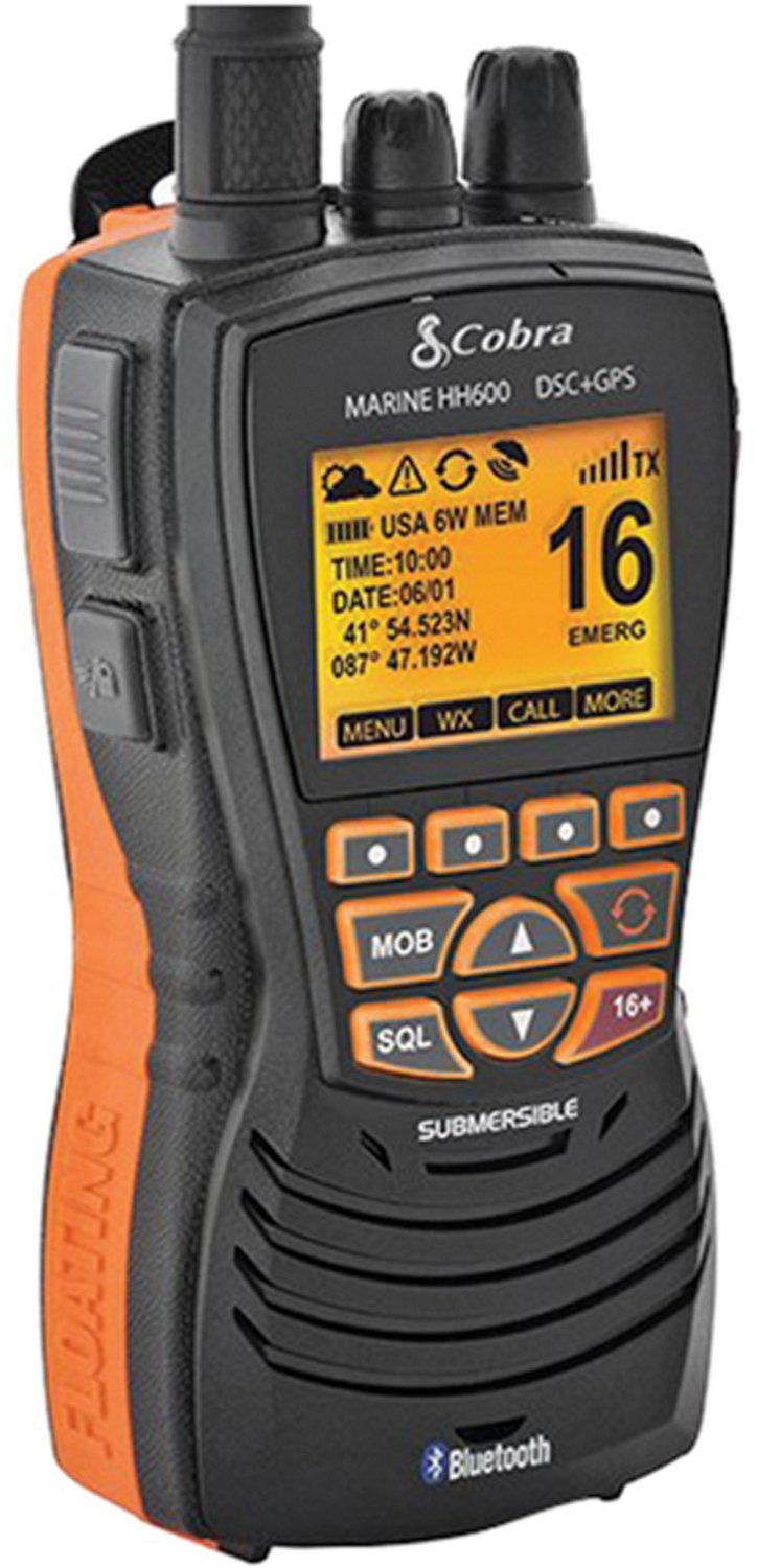 Cobra Mrhh600fltgpsbt Floating Vhf Marine Radio Academy