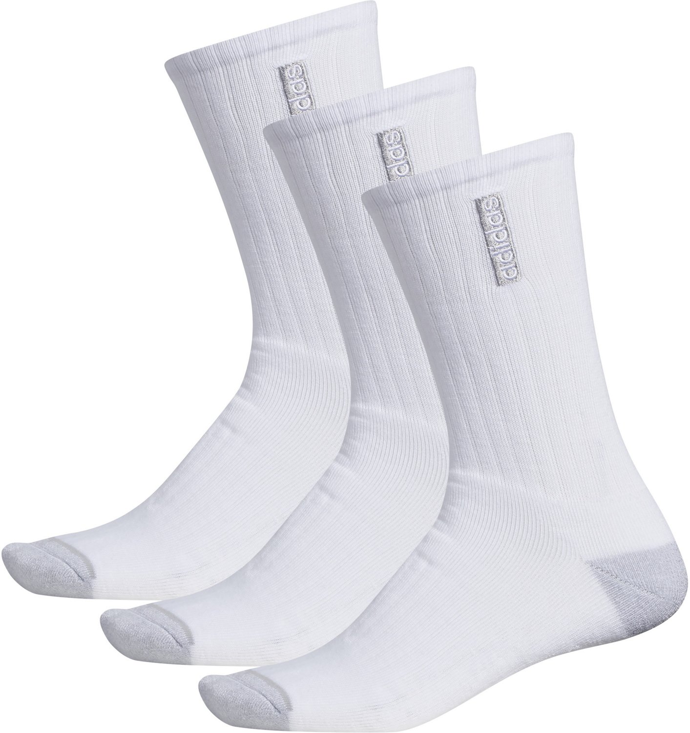 Adidas Mens Classic Cushioned Crew Socks 3 Pack Academy