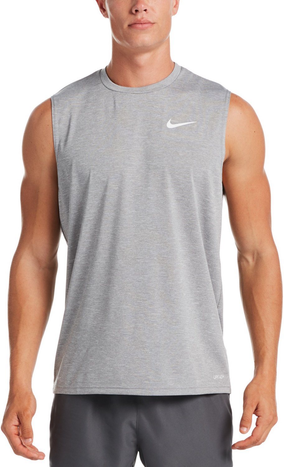Nike Men's Swim Heather Sleeveless Hydroguard Top – BrickSeek