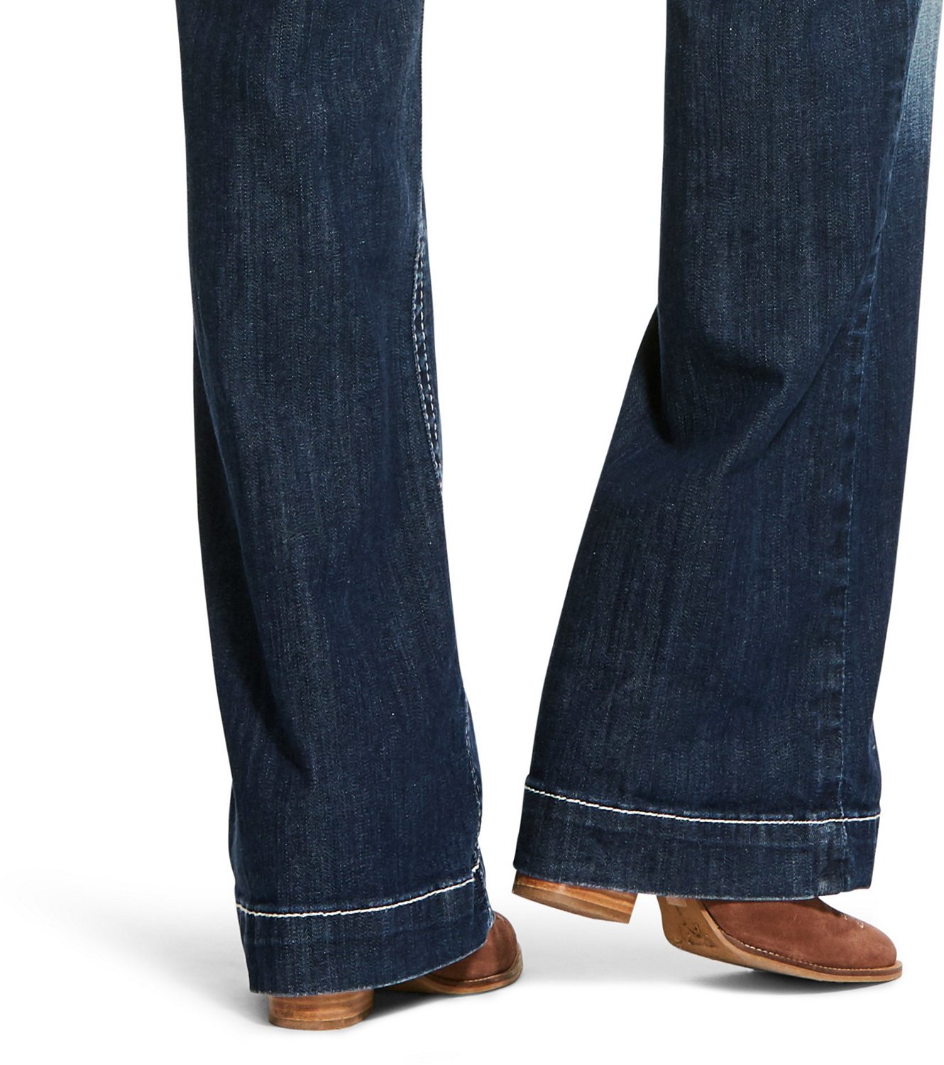 Ariat Women's Trouser Mid Rise Stretch Entwined Wide Leg Jeans | Academy