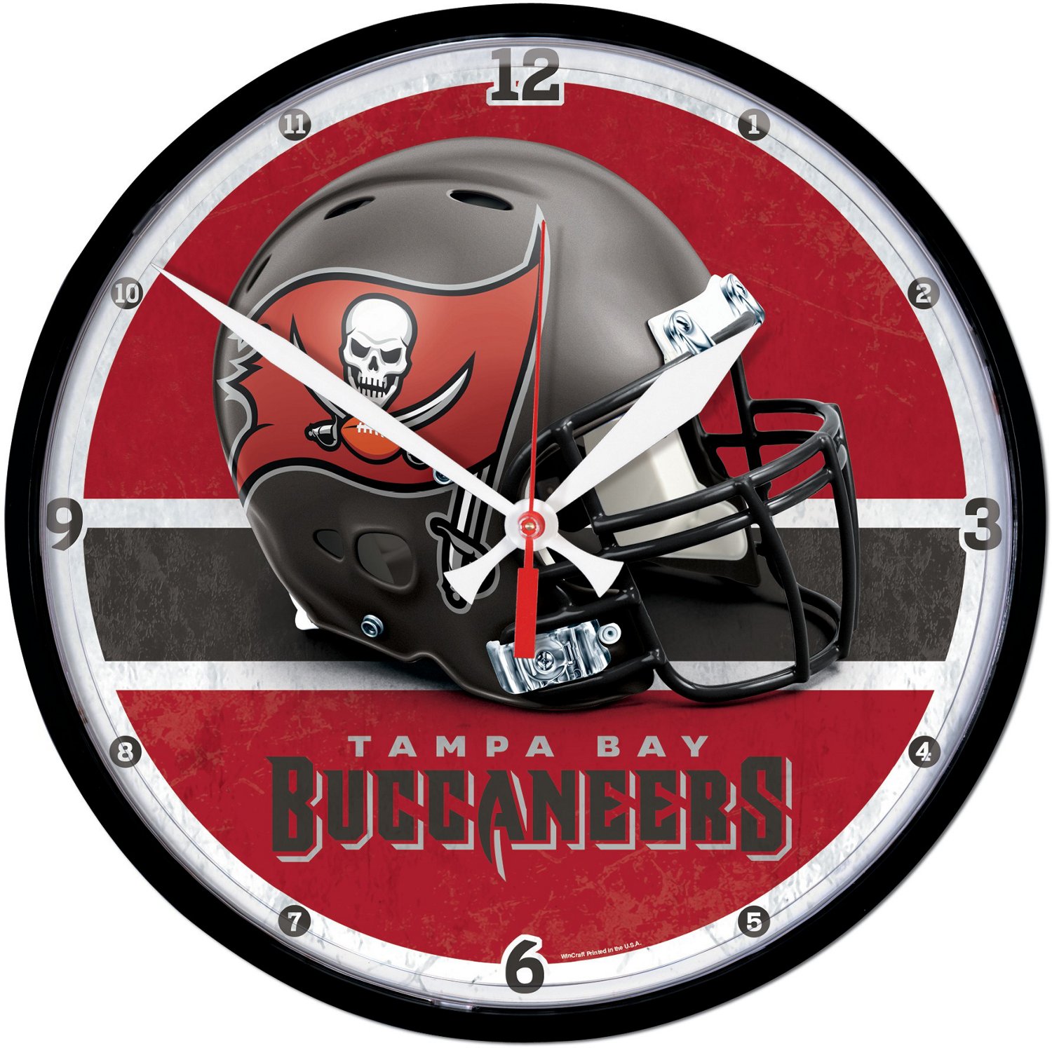 WinCraft Tampa Bay Buccaneers 12.75 in Round Wall Clock | Academy
