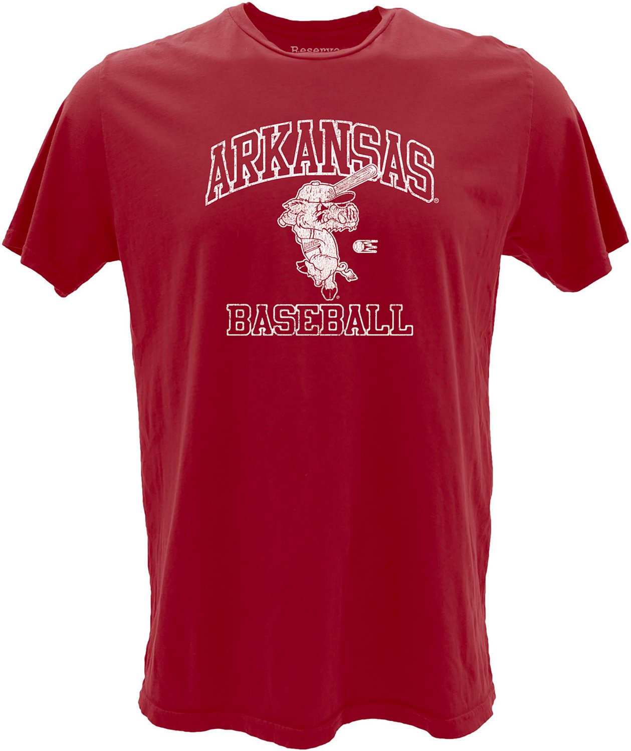 Blue 84 Men’s University of Arkansas Arch Batting Ribby Vintage T-shirt ...