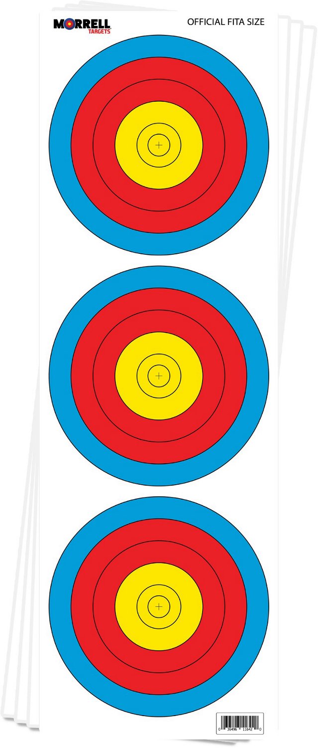 Morrell FITA Recurve Paper Face Archery Target 100-Pack | Academy