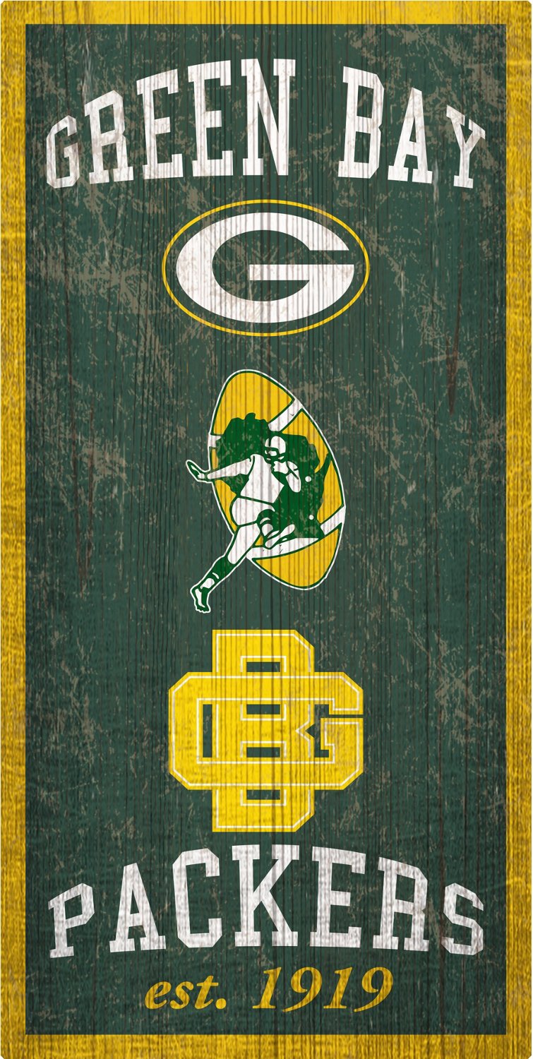 Fan Creations Green Bay Packers Heritage 6 x 12 Sign | Academy