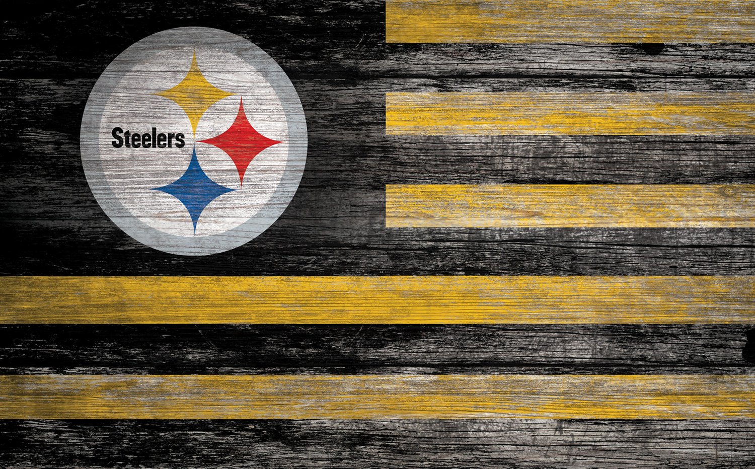 Fan Creations Pittsburgh Steelers 11 in x 19 in Distressed Flag Sign ...