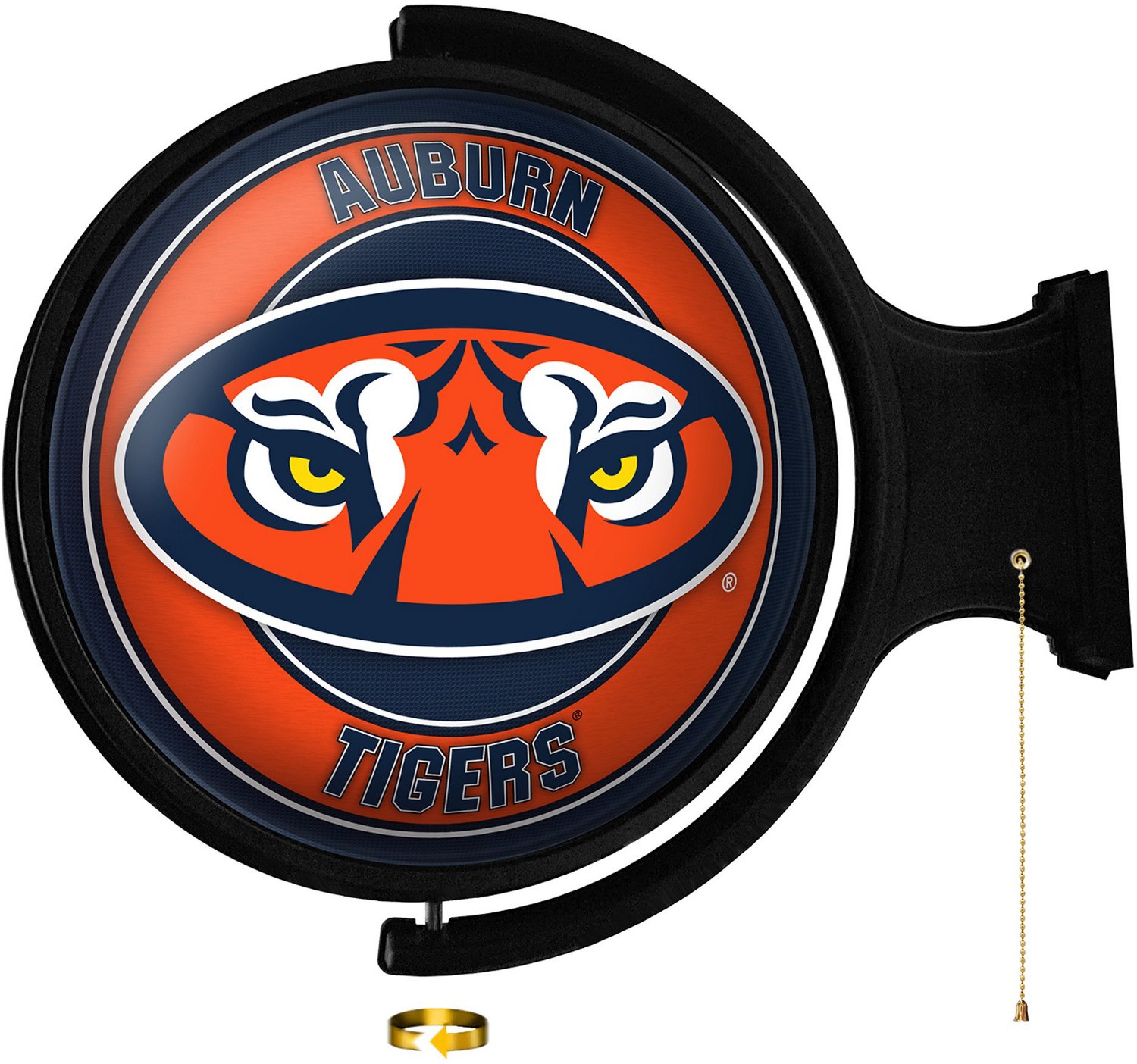 The Fan-Brand Auburn University Tiger Eyes Round Rotating Lighted Sign ...