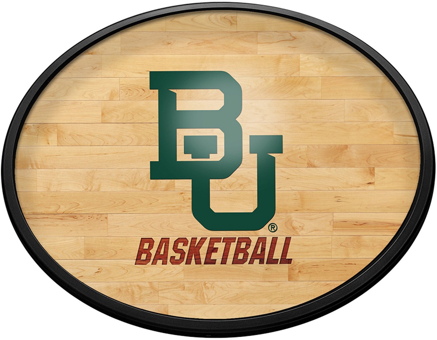 The Fan-Brand Baylor University Hardwood Oval Slimline Lighted Sign ...