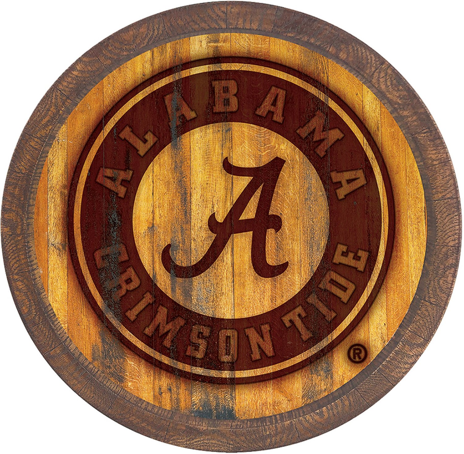 The Fan-Brand University of Alabama School Seal Branded Faux Barrel Top ...