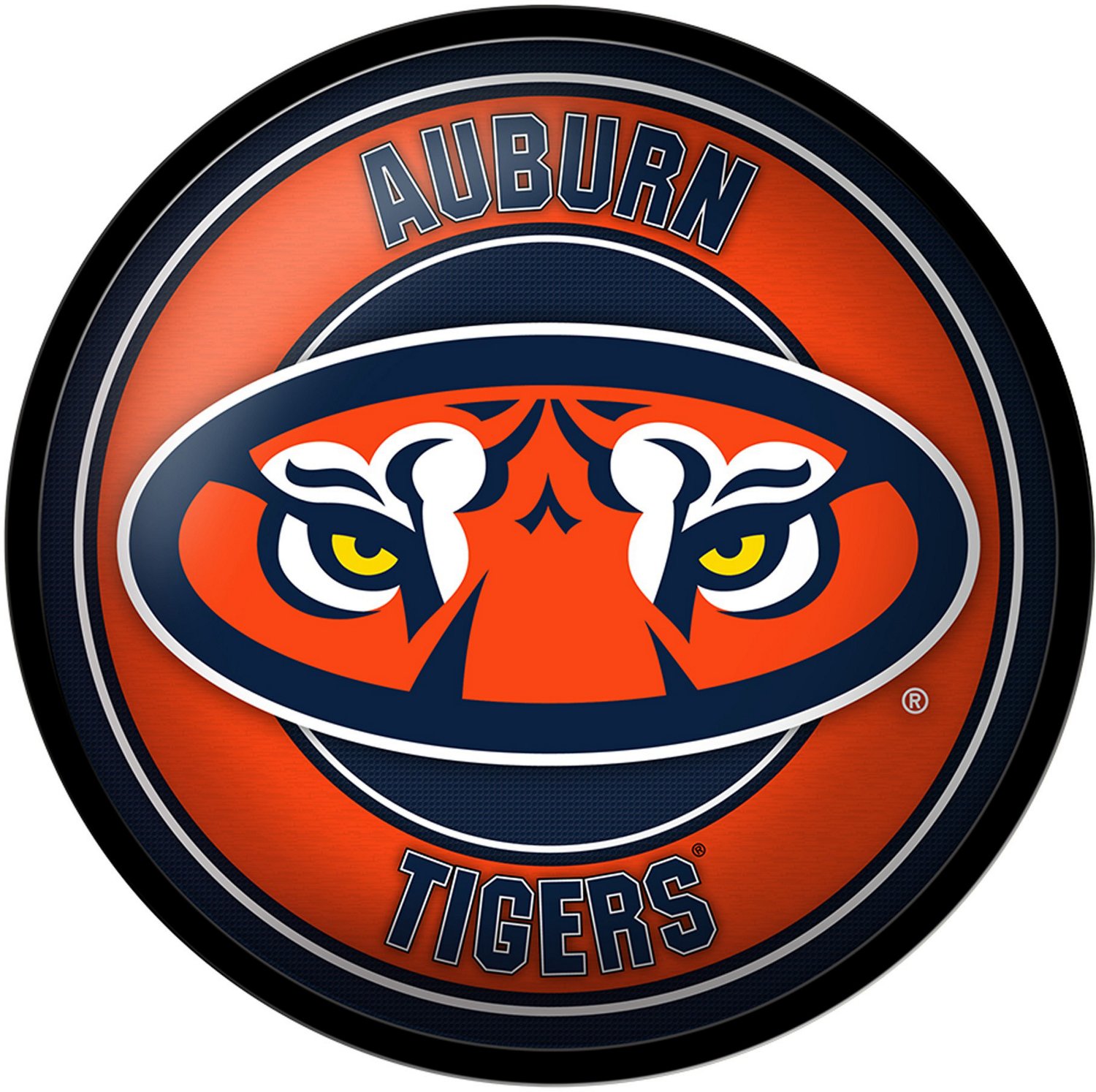 The Fan-Brand Auburn University Tiger Eyes Modern Mirrored Disc Sign ...