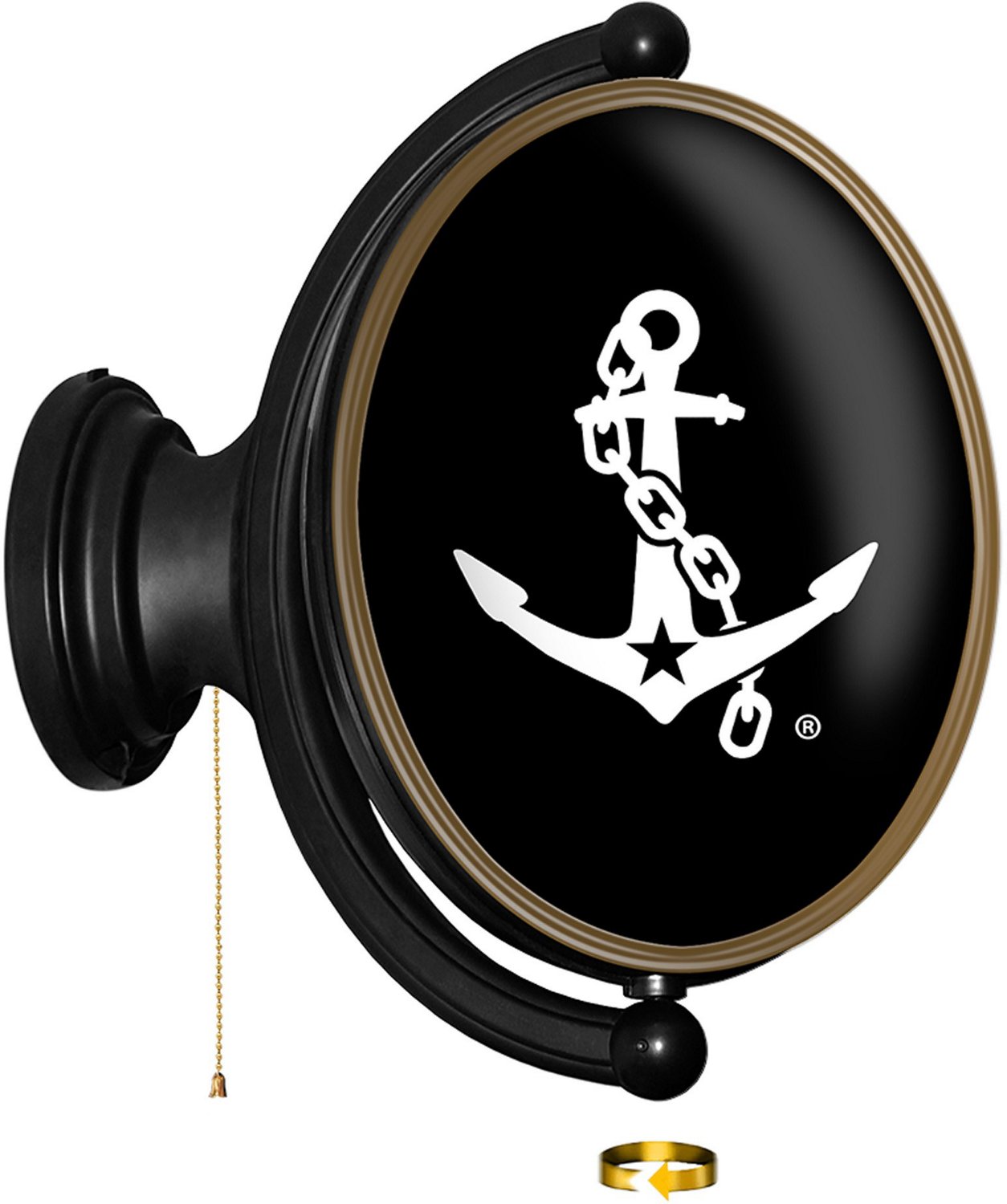 The Fan-Brand Vanderbilt University Anchor Oval Rotating Lighted Sign ...