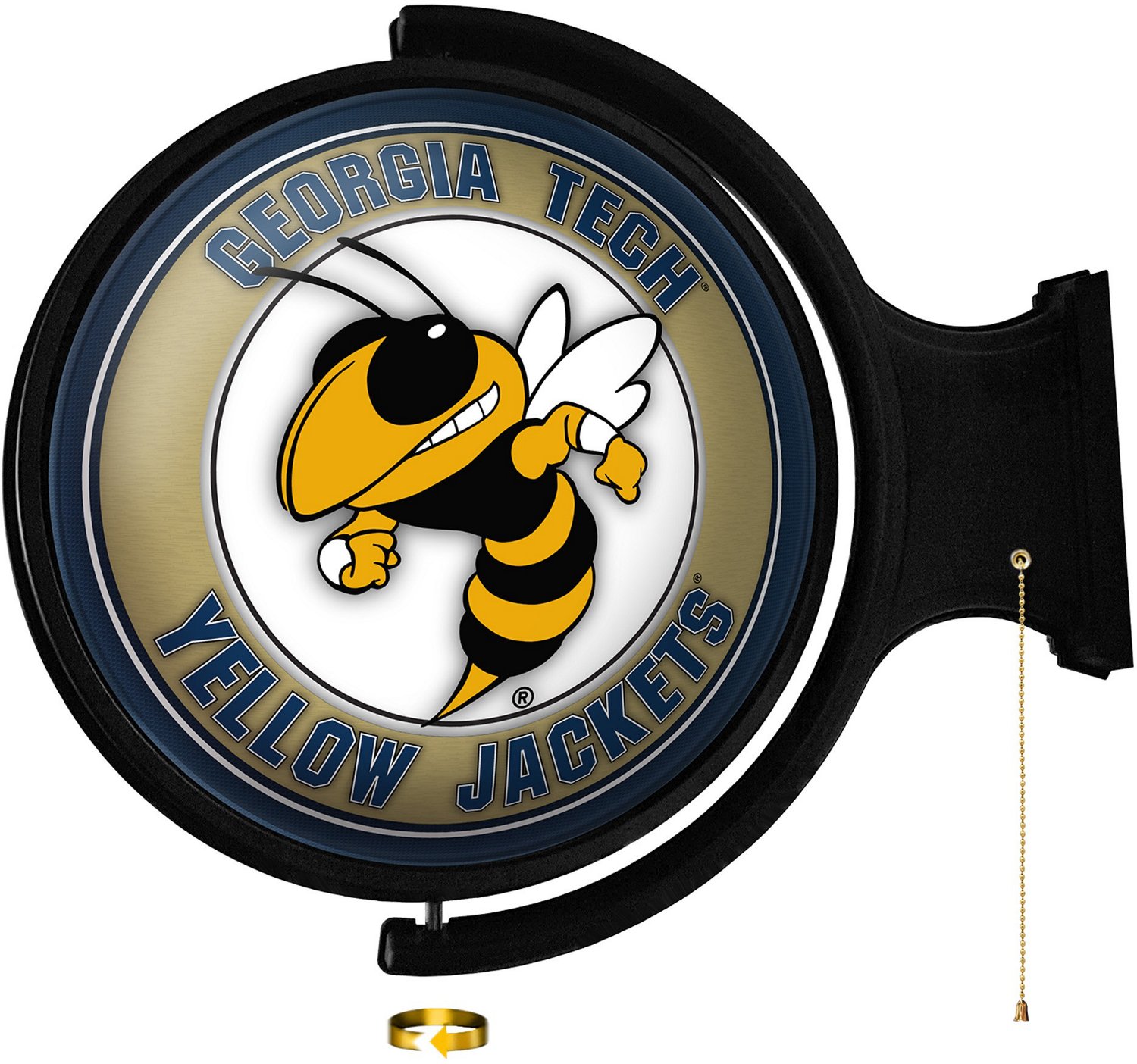 The Fan-Brand Georgia Tech Mascot Round Rotating Lighted Sign | Academy