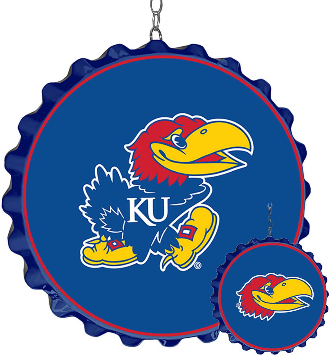 The Fan-Brand University of Kansas Bottle Cap Dangler | Academy
