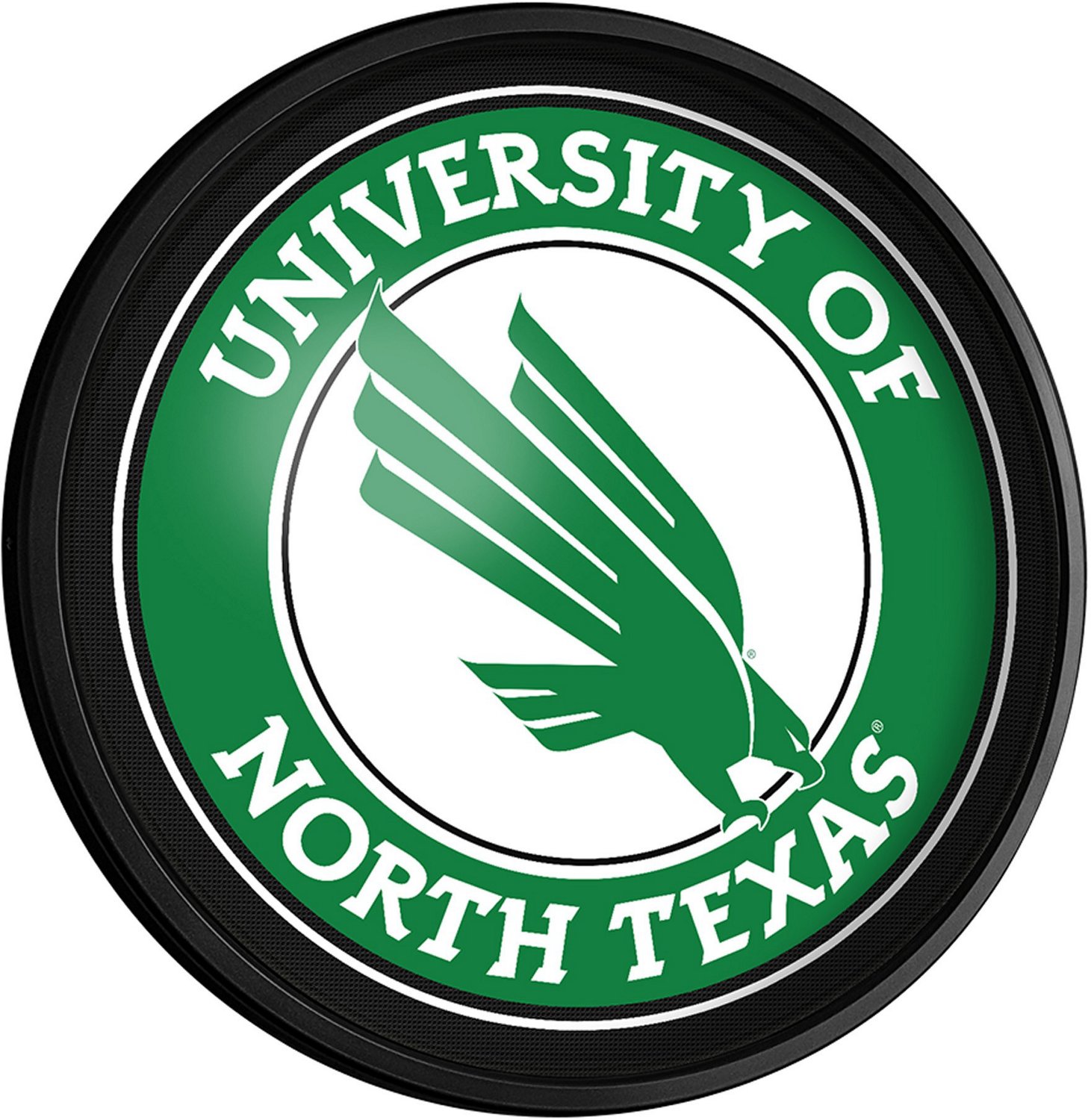 The Fan-Brand University of North Texas Round Slimline Lighted Wall ...