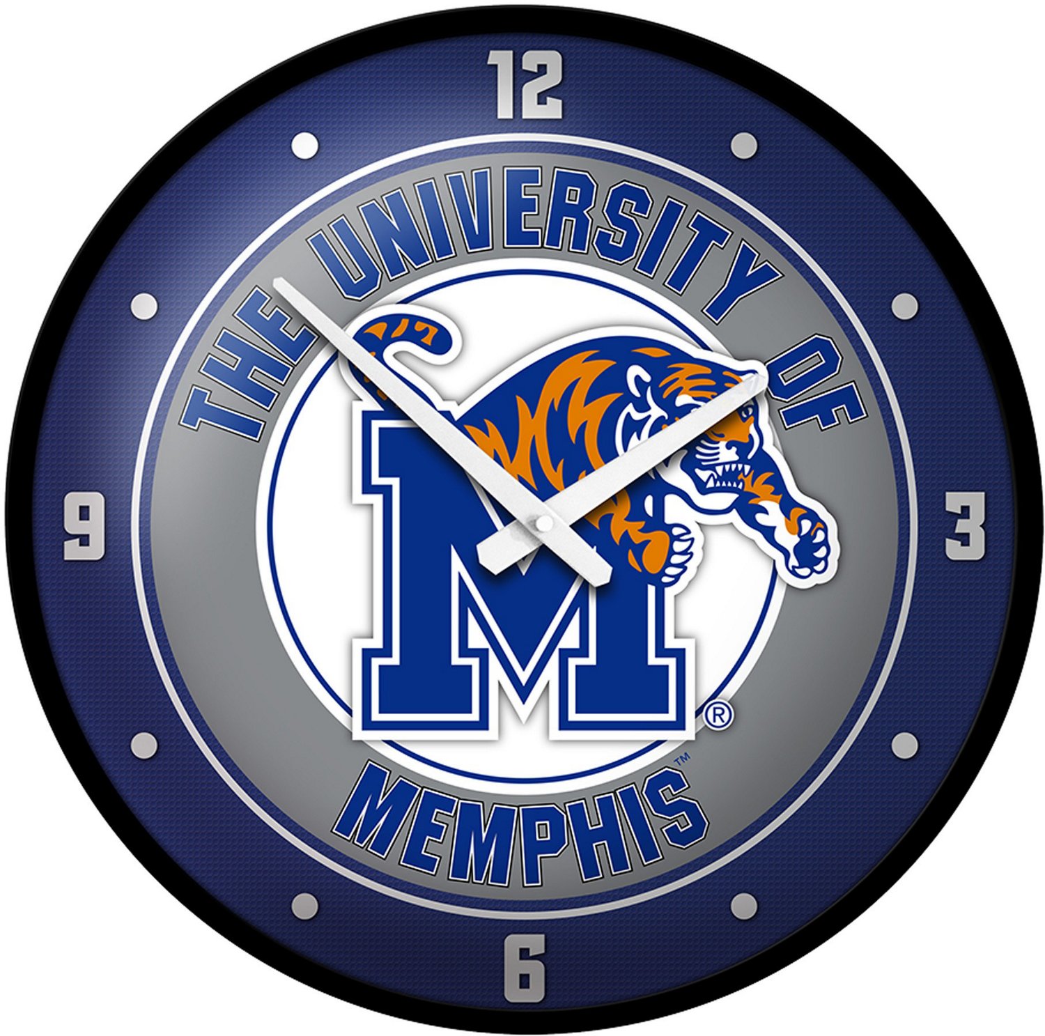The Fan-Brand University of Memphis Modern Disc Clock | Academy