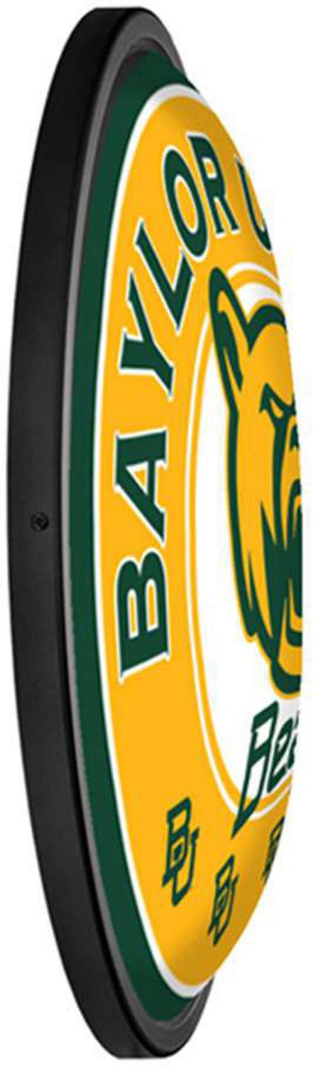 The Fan-Brand Baylor University Bear Logo Round Slimline Lighted Sign ...