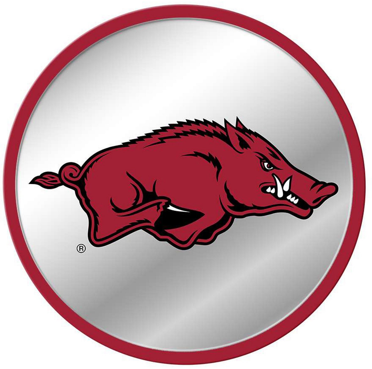 The Fan-Brand University of Arkansas Mascot Modern Mirrored Disc Sign ...