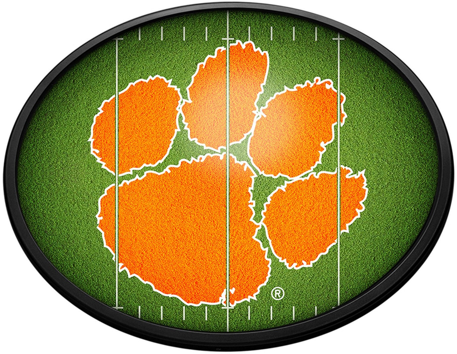 The Fan-Brand Clemson University On the 50 Oval Slimline Lighted Sign ...