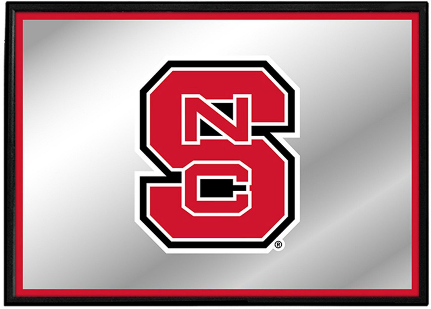 The Fan-Brand North Carolina State University Framed Mirrored Wall Sign ...