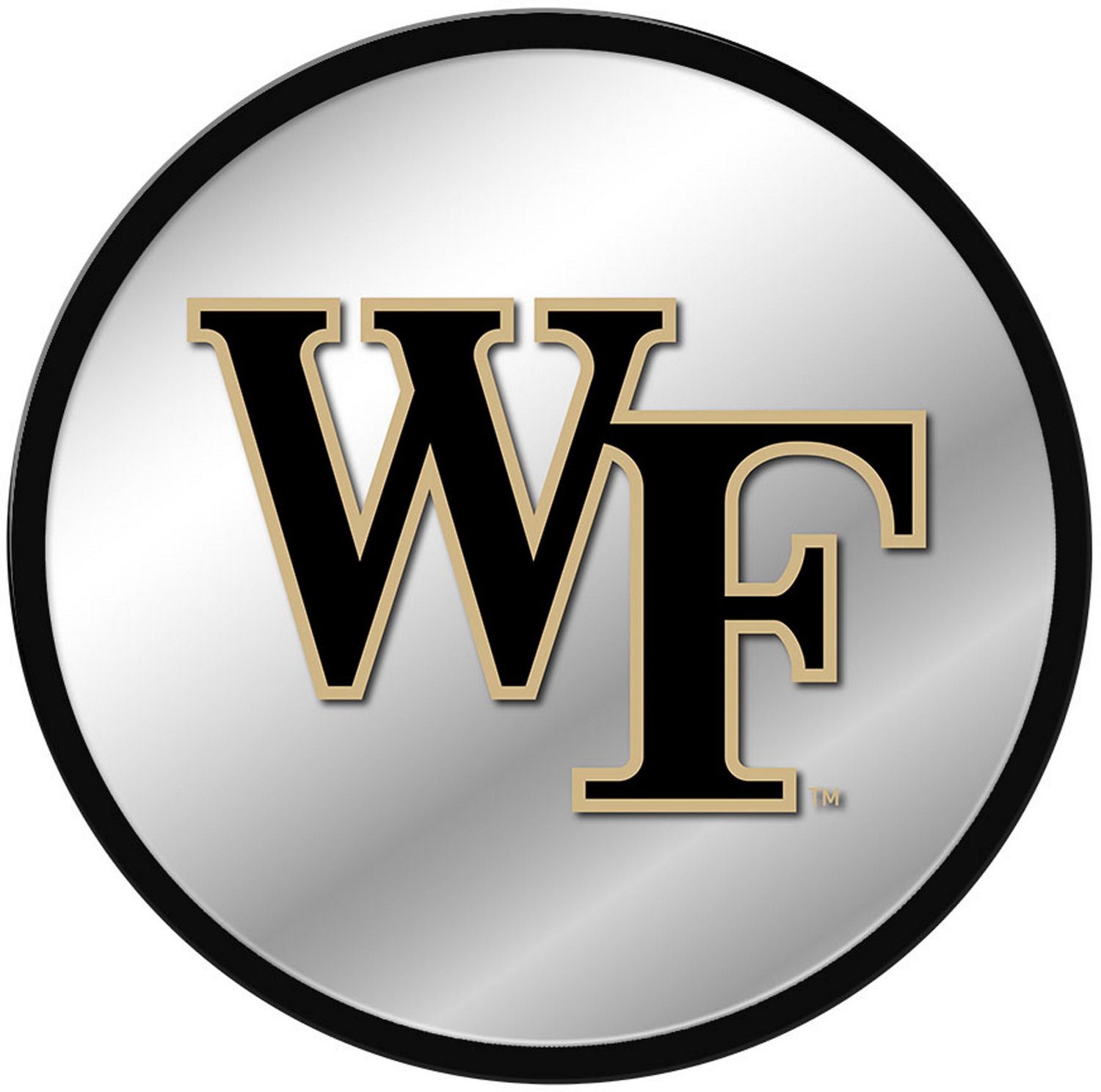 The Fan-Brand Wake Forest University Modern Disc Mirrored Wall Sign ...