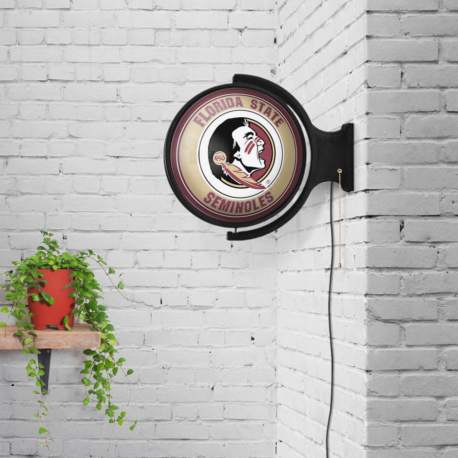 The Fan-Brand Florida State University Round Rotating Lighted Sign ...