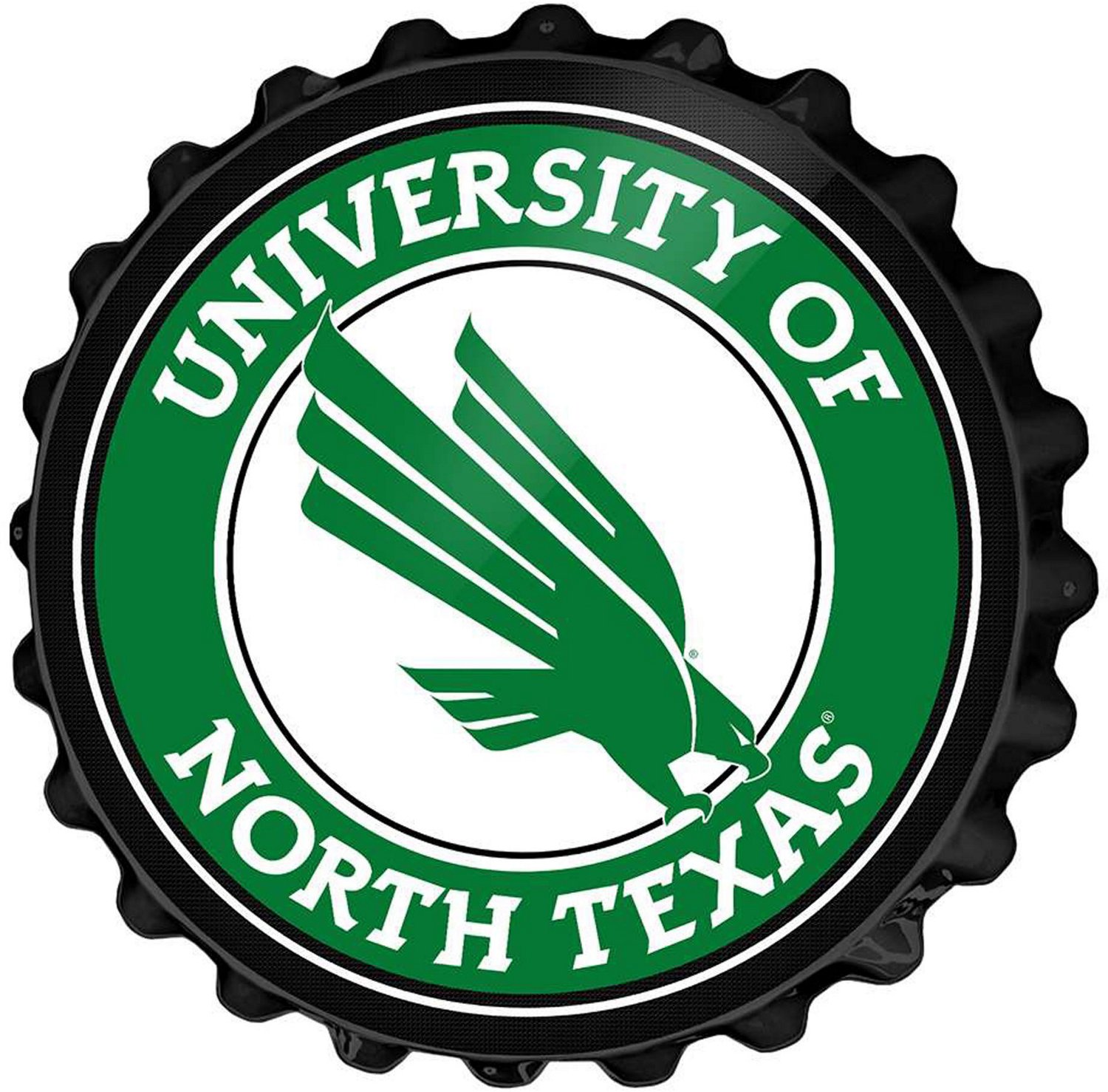The Fan-Brand University of North Texas Bottle Cap Wall Sign | Academy