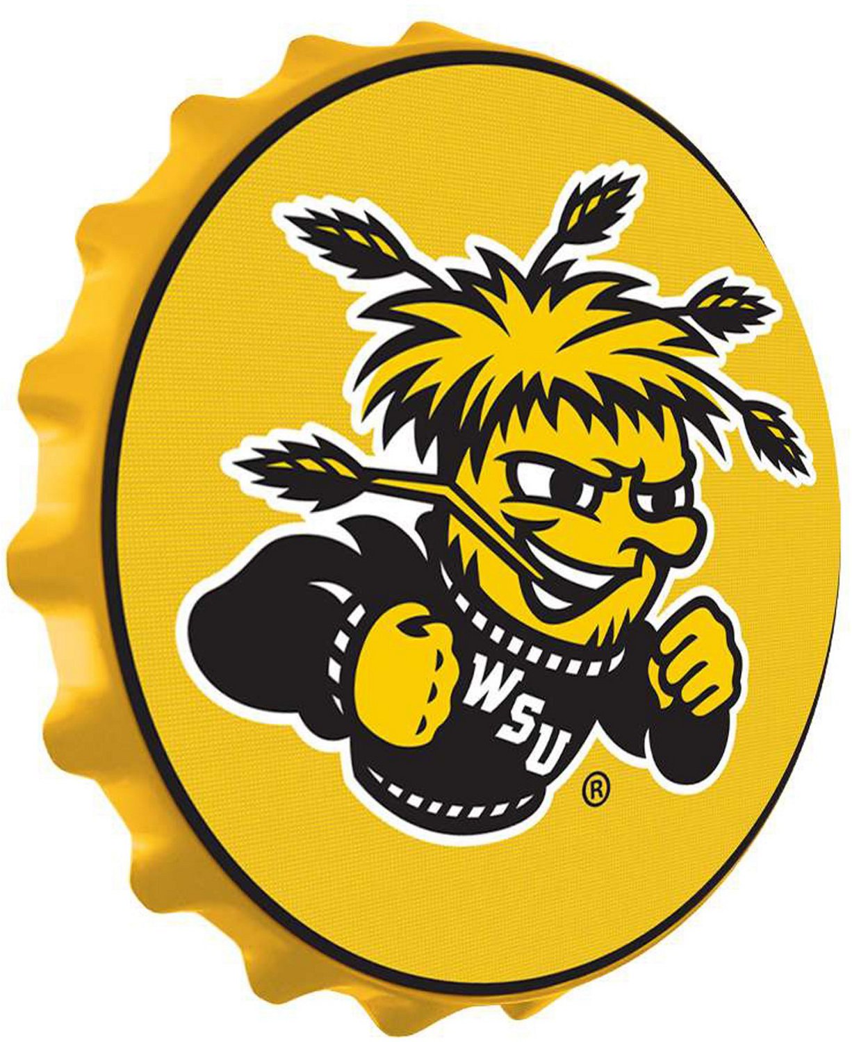 The Fan-Brand Wichita State University WuShock Bottle Cap Wall Sign ...