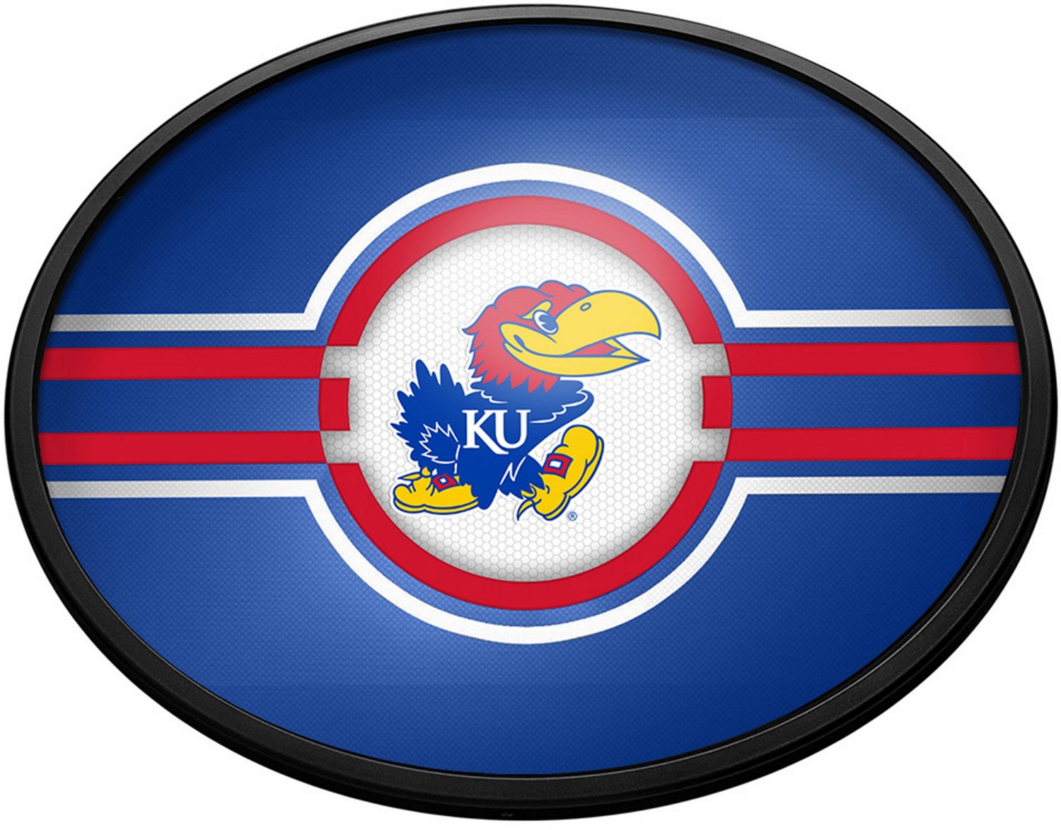 The Fan-Brand University of Kansas Oval Slimline Lighted Sign | Academy