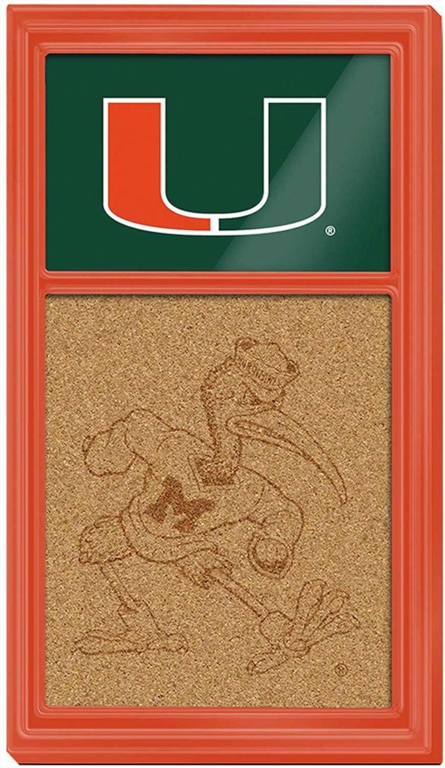 The Fan-Brand University of Miami Dual Logo Cork Note Board | Academy