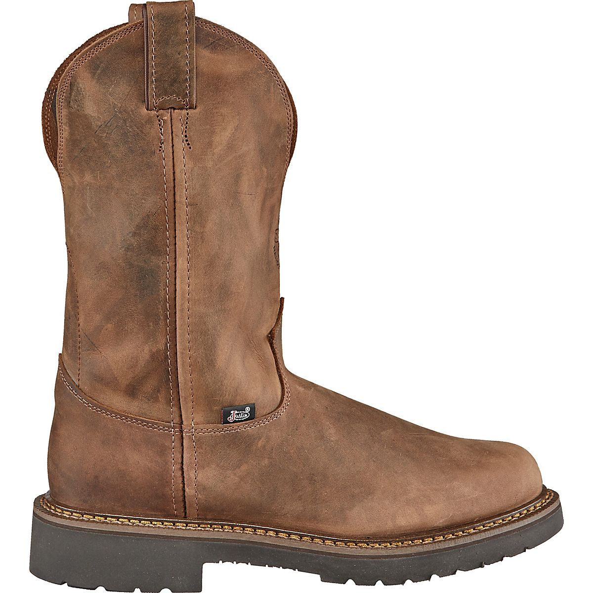 Justin Men's Rugged Bay Gaucho EH Wellington Work Boots | Academy