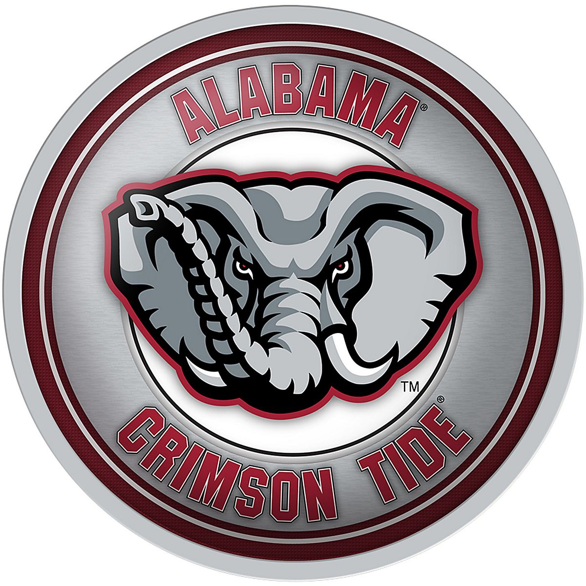 The Fan-Brand University of Alabama Al Logo Modern Mirrored Disc Sign ...