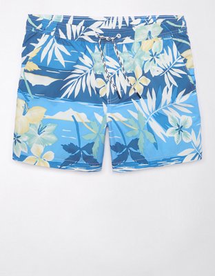 AE Printed Flex 5" Swim Trunk
