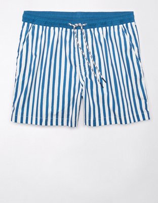AE Striped Flex 5" Swim Trunk