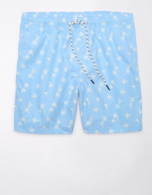 AE Palm Trees Flex 7" Swim Trunk