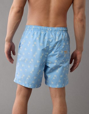 AE Palm Trees Flex 7" Swim Trunk