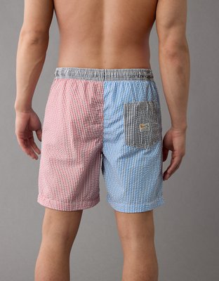 AE Colorblock Striped Flex 7" Swim Trunk | Hamilton Place