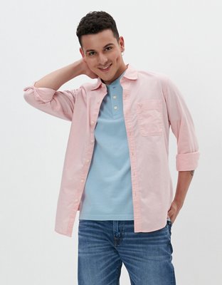 AE Micro Dot Slim Fit Everyday Button-Up Shirt | American Eagle