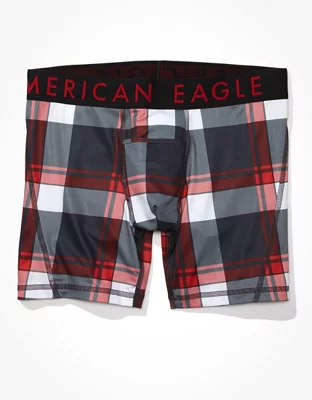 AEO Brief bóxer Flex de 6" de diseño escocés con bragueta horizontal