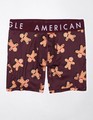 AEO Gingerbread Men 6" Flex Boxer Brief