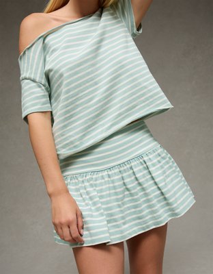 AE Striped Knit Mini Skort | American Eagle