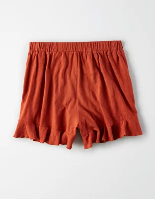 AE High-Waisted Knit Ruffle Short