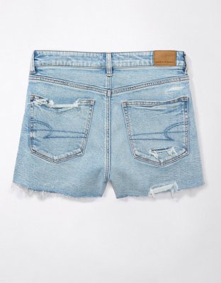 AE Strigid Ripped Denim Mom Short